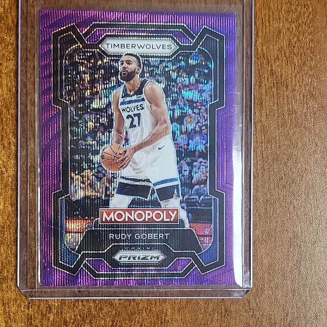 2023-24 PANINI PRIZM Monopoly Rudy Gobert Violet Vague #54 Timberwolves ...