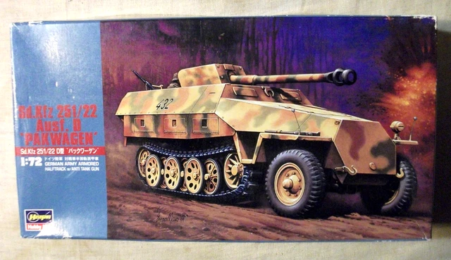 HASEGAWA, 'PAKWAGEN' GERMAN Half Track. 1:72 Scale. 1999. Japan. £3.20 ...