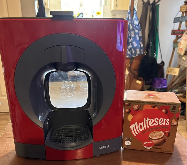 NESCAFE DOLCE GUSTO Oblo Coffee Machine by Krups - Red + Pods ...