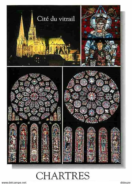 ART - VITRAUX Religieux - Cathédrale de Chartres - Notre Dame de la Belle Verriè EUR 2,00 ...