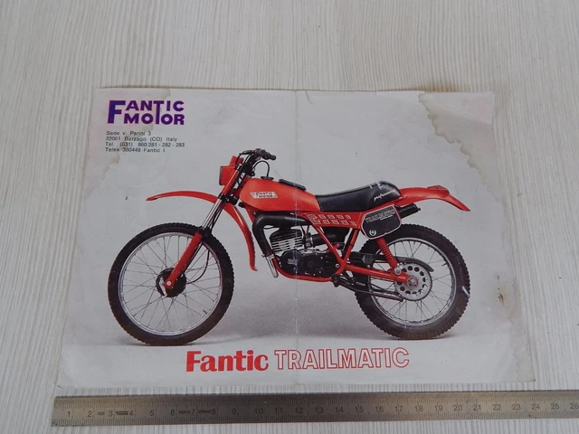 DEPLIANT ORIGINALE FANTIC 50 Trailmatic 1982 Monomarcia Brochure ...