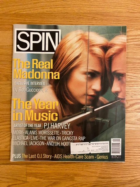 SPIN MAGAZINE JANUARY 1996 Madonna PJ Harvey Year in Music Review Pop ...