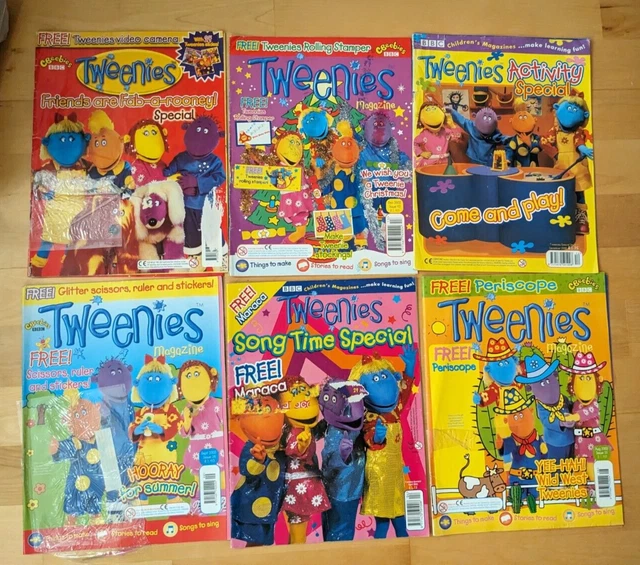 6 KIDS MAGAZINES: BBC CBeebies Tweenies 2000, 2001, 2002 £25.00 ...