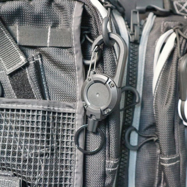 OUTDOOR AUTOMATIC RETRACTABLE Wire Rope Luya Anti-theft Keychain Tool ...