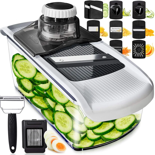 VEGETABLE MANDOLIN SLICER Multi Blade 16 in 1 peeler grater Kitchen ...