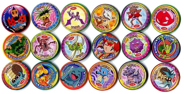 POGS - V-POK-TAPS 18 003 Lot de 18 Pogs TAPS POKEMON (No Double) EUR 14 ...