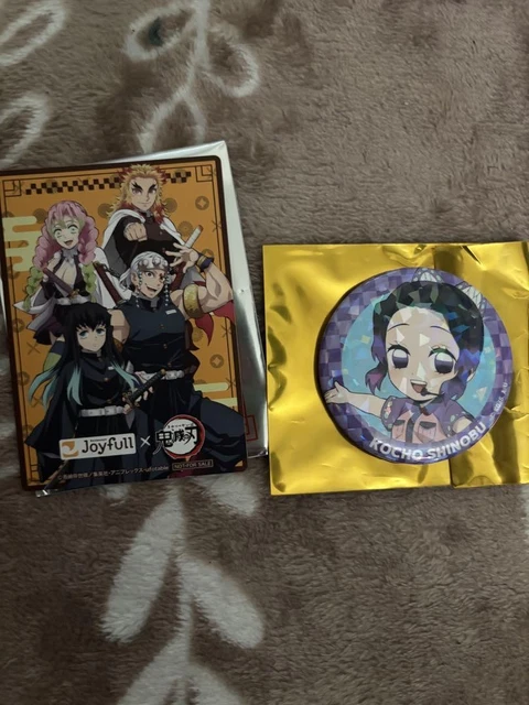 DEMON SLAYER SHINOBU Kocho Can Badge Card Joyful Tokyo Dome City Collab ...