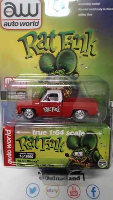 AUTO WORLD RAT Fink 1978 Chevy Cheyenne 10 Rat Rod 3000pcs (NG47) EUR ...