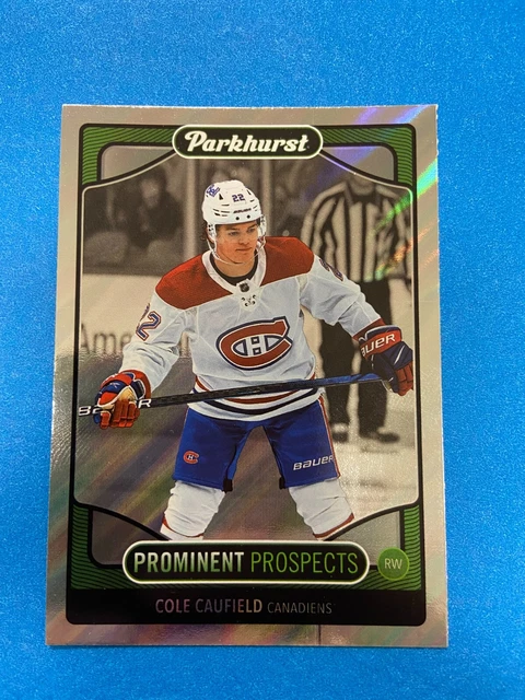 21-22 PARKHURST PROMINENT Prospects Cole Caufield rookie card RC #PP1 ...