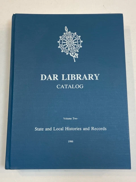 DAR LIBRARY CATALOG National Society Daughters of the American ...