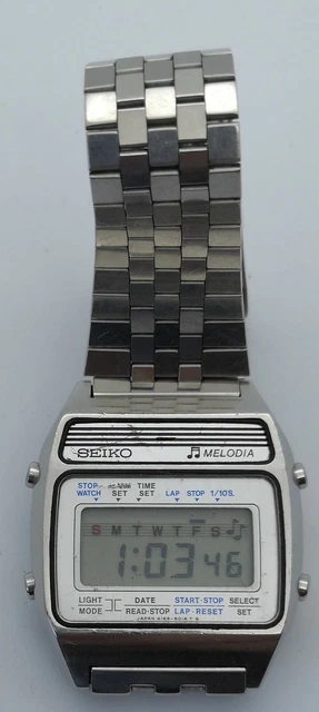 SEIKO A169-5010 MELODIA rare "Melody" watch vintage digital watch May ...