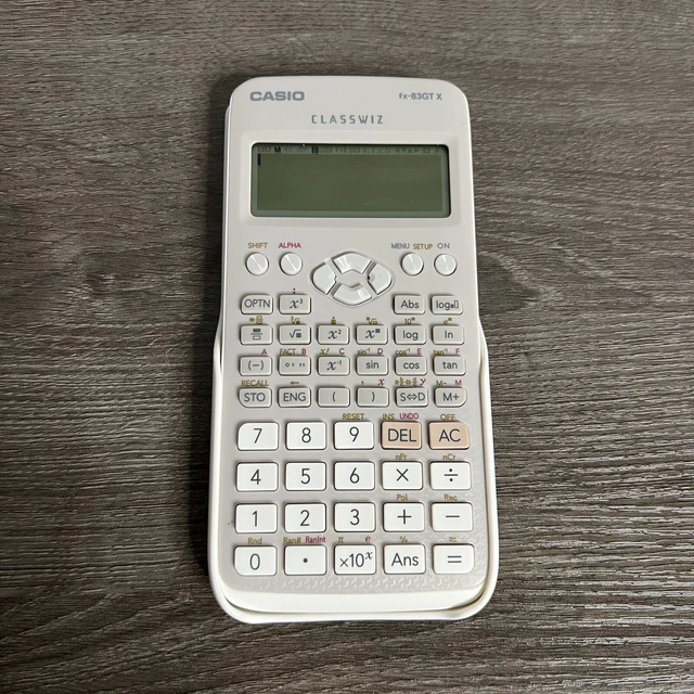 CASIO FX-83GT X Classwiz Scientific Calculator Withe And Grey Free P&P ...