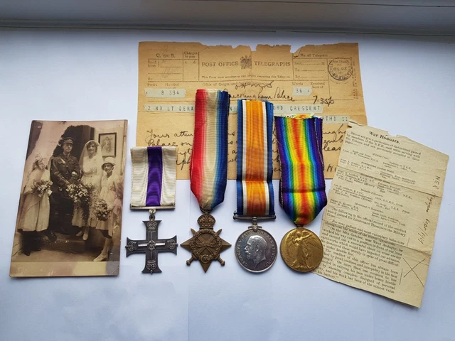 WW1 MILITARY CROSS Medal Group Awarded To Lieut Thompson,Photo,From Whitley Bay £881.00 ...