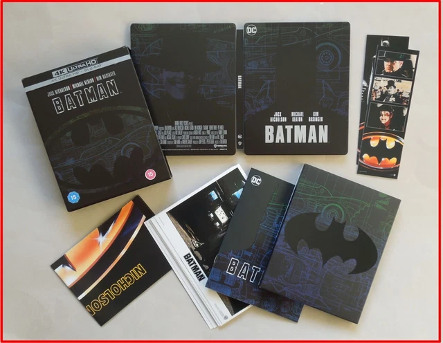 BATMAN (1989) COLLECTOR'S Edition - Uk 4K Ultra Hd + Blu-Ray Steelbook * Read EUR 120,47 ...