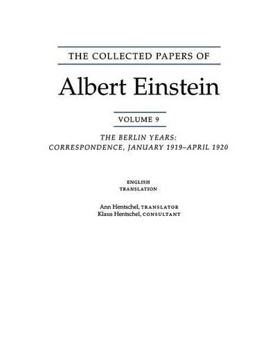 ALBERT EINSTEIN THE Collected Papers of Albert Einstein, (Paperback ...