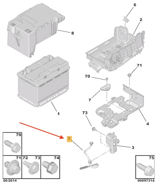 PEUGEOT 3008 BATTERY Drainage Pipe 9838137980 New Genuine £95.45 ...