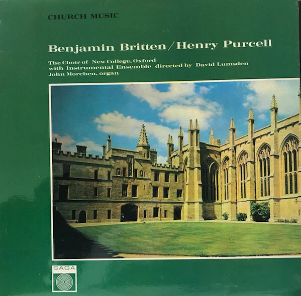 BENJAMIN BRITTEN, HENRY Purcell, The New College Oxford Choir - Church ...