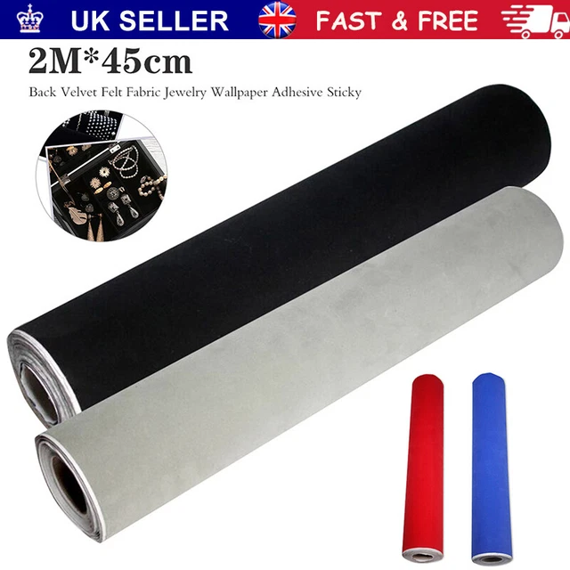 STICKY BACK SELF Adhesive Sheet Felt Velvet Velour Fabric Craft Sticker ...