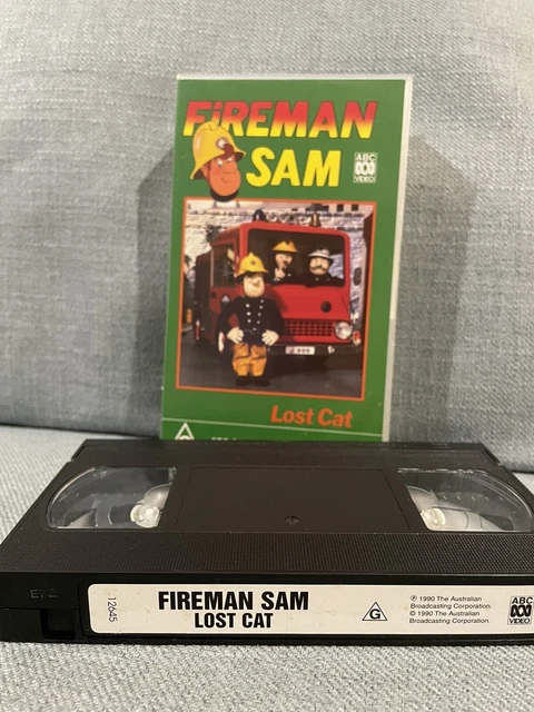 RARE FIREMAN SAM - LOST CAT - VHS TAPE ABC VIDEO 1991 Childrens Show ...