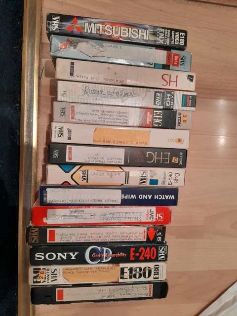 VHS VIDEO TAPES Recorded Tv Programs Shirley Bassey Tin Machine ...