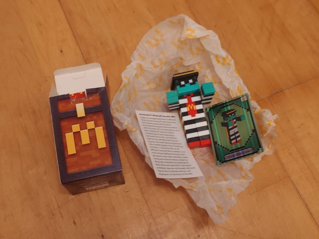 MCDONALD’S MINECRAFT MOVIE Zombie Hamburglar Toy - With Card & Unused ...