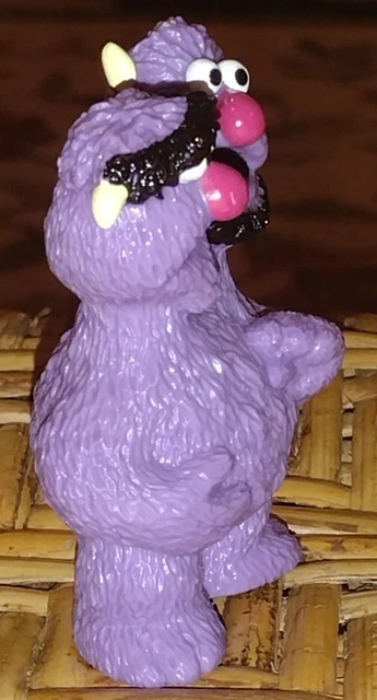 SESAME STREET TWO-HEADED Purple Monster Rare HTF The Muppet Show TYCO ...