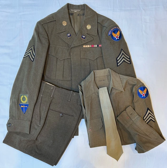 WW2 ARMY AIR Force Weather Service Sergeant Named Uniform £111.46 ...
