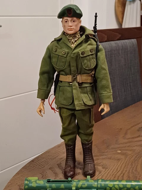 VINTAGE ACTION MAN Palitoy American Green Beret Figure with Yellow ...