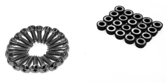 BLACK ROCKER COVER Bolts With Washers Skyline RB20 RB25 RB26 Black £49. ...