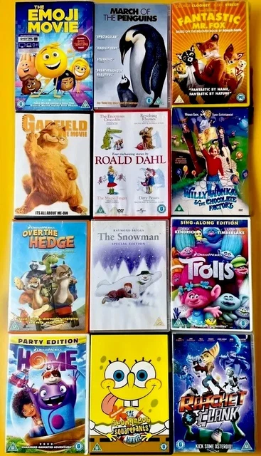 KIDS & FAMILY DVD Movies BUNDLE Huge Fun Classic Childrens Film JOB LOT ...