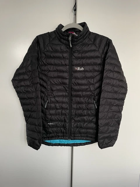 RAB WOMEN'S MICROLIGHT Alpine Down Puffer Jacket Black Size 12 £61.02 ...