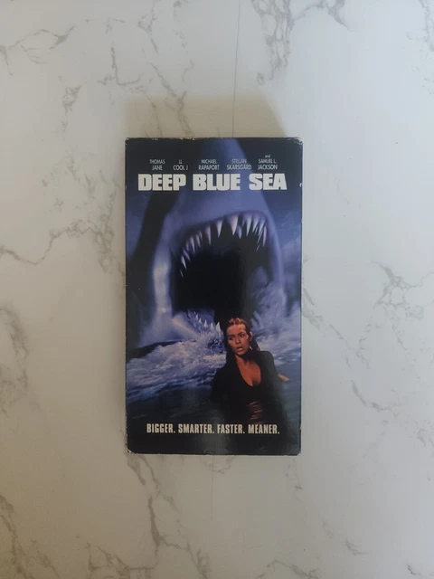 DEEP BLUE SEA LL Cool J VHS Tape, COMPLETE/TESTED SEE PHOTOS (VHS74) £ ...