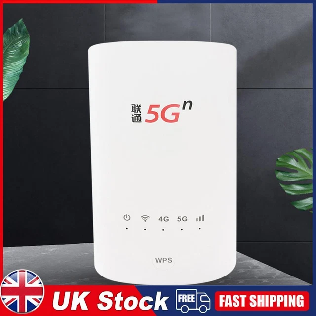 5G ROUTER 1000MBPS CPE WiFi Router EU/US/UK Plug Compatible with 4G 3G ...