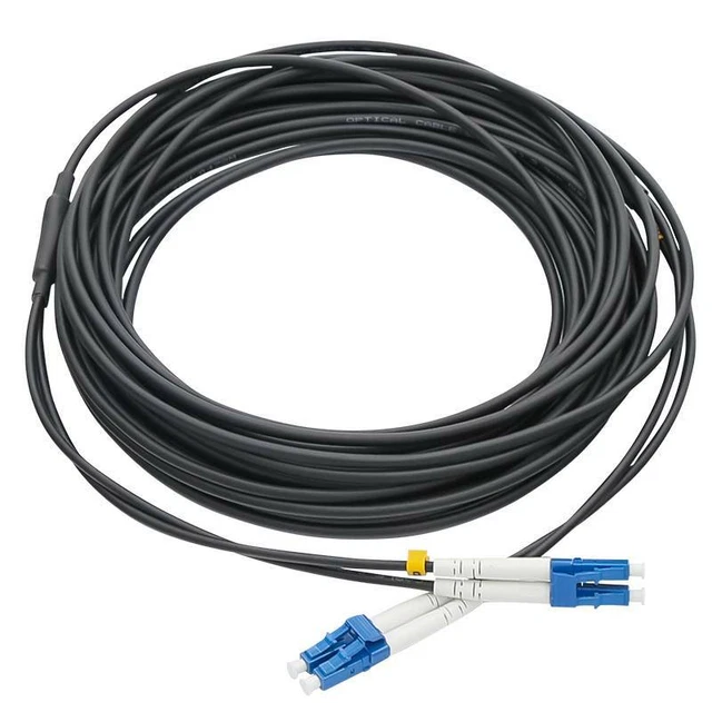 300M LC-LC UPC SM 9/125 Black Armored Fiber Cable Duplex Fiber Optic Patch Cord £166.82 ...