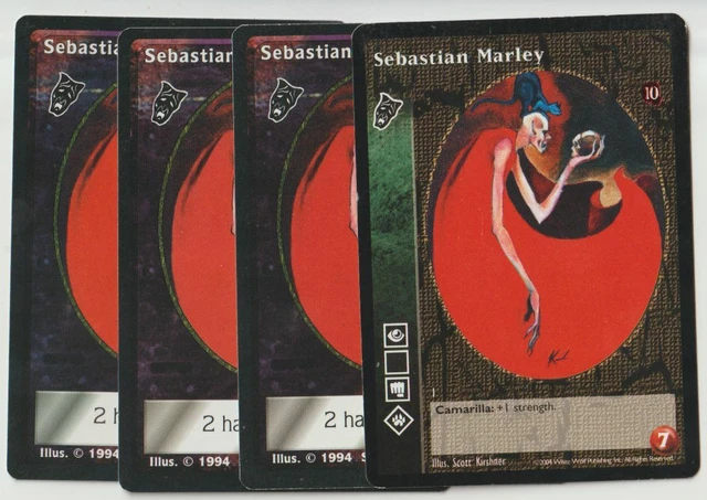 SEBASTIAN MARLEY X4 - Nosferatu / Group1 Vampire VTES V:TES EUR 3,00 ...