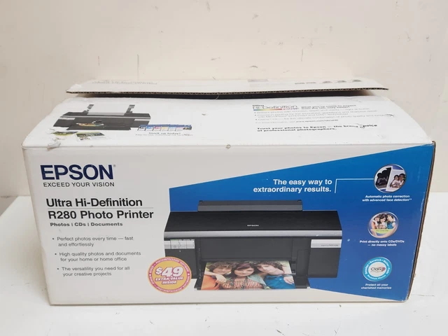 EPSON ULTRA HI-DEFINITION R280 Color Inkjet Photo Printer - New in Open ...