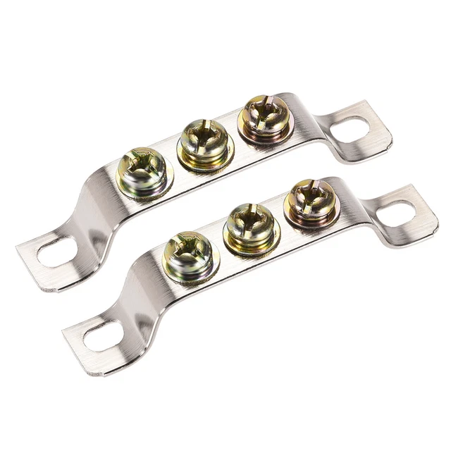 3 POSITIONS GROUND Wire Bridge Design Terminal Block Connector Bar 2 ...