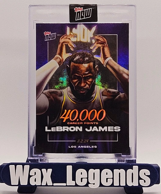 LEBRON JAMES 2023-24 TOPPS NOW Basketball Card LJ-40K 40,000 Pts Lakers ENCASED EUR 22,14 ...