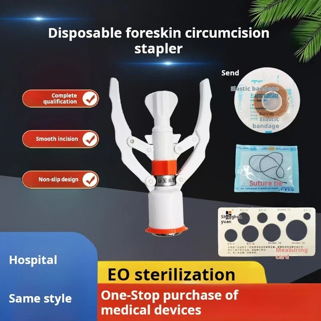 12MM-36MM NEW DISPOSABLE Foreskin Stapler Circumcision Stapler Device ...