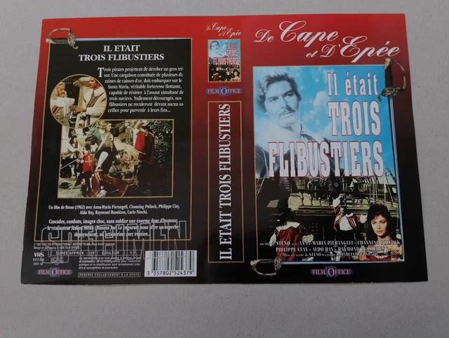 JAQUETTE VHS - Il Etait Trois Flibustiers - Vhs Sleeve - Steno EUR 5,00 - PicClick FR