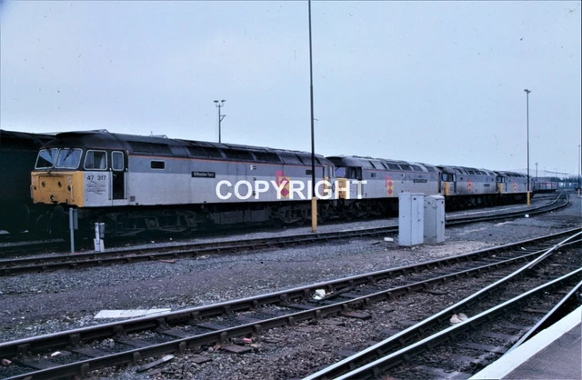 3945 - 35MM Colour Diesel Railway slide - 47317 - 47060 plus more ...