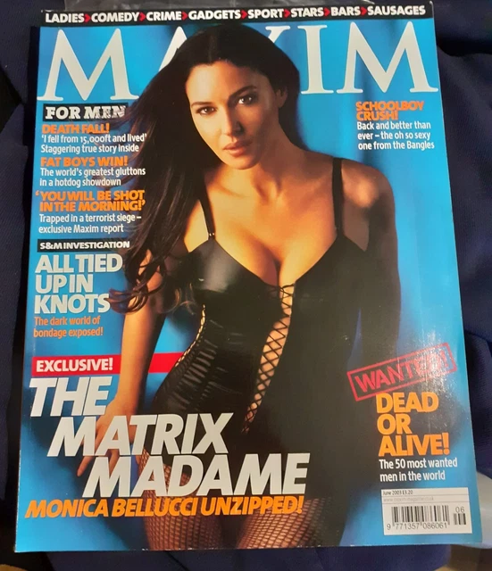 MAXIM MAGAZINE #65 May 2003 - MONICA BELLUCCI - THE MATRIX - HOT £7.82 - PicClick UK