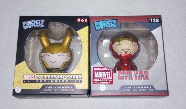 MARVEL COLLECTOR CORPS escluso. Civil War Iron Man (128) & Loki (061 ...
