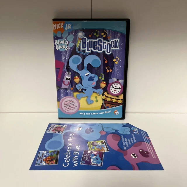 BLUE’S CLUES BLUESTOCK DVD+Insert Paper Good Condition DVD Nick Jr EUR ...