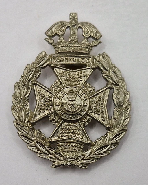 RARE ORIGINAL BRITISH Army 1956-1958 The Rifle Brigade Cap Badge White ...