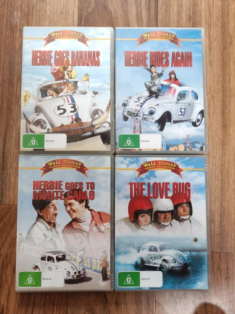 HERBIE 4 MOVIE Collection DVD Family Comedy Walt Disney Bundle Reg4 ...