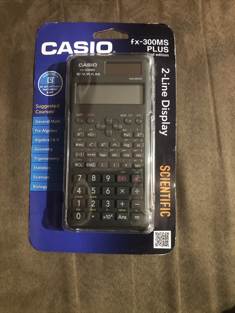 CASIO FX-300MS PLUS 2 Line Display Scientific Calculator NEW £11.58 - PicClick UK