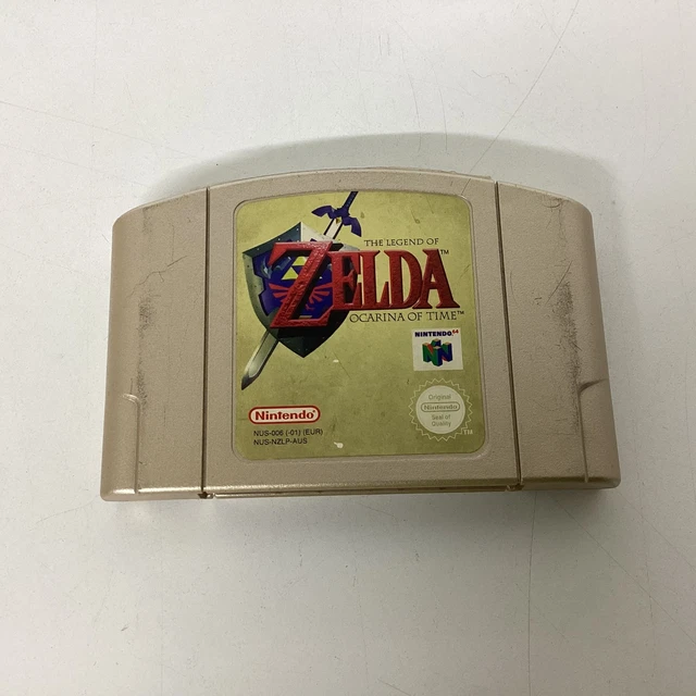 NINTENDO 64 THE Legend of Zelda Ocarina of Time Gold Cartridge AUS/NZ ...