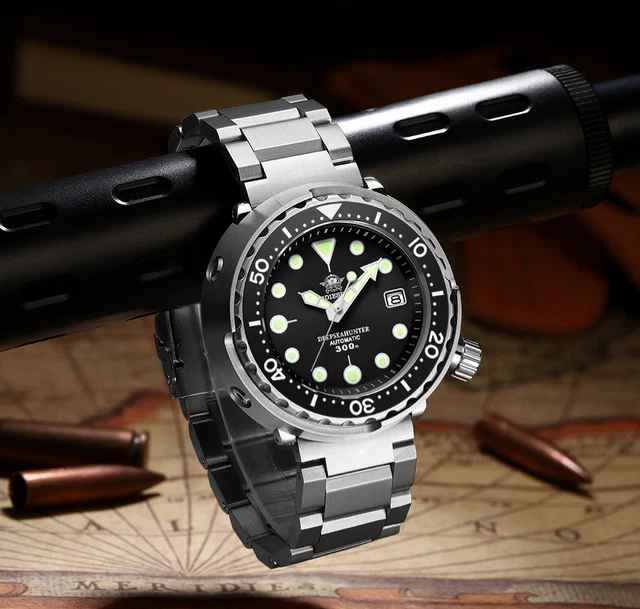 ADDIESDIVE DEEPSEAHUNTER MY-H5 Diver Watch Seiko NH35 Movement Green UK ...
