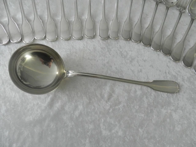 COUVERTS CUILLÈRE FOURCHETTE louche ménagère Christofle Versailles ...